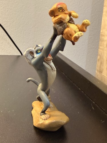 Vintage Disney The Lion King Rafiki Holding Simba Figurine 1994 Circle ...