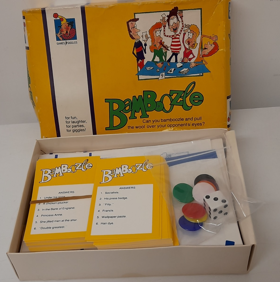Vintage Bamboozle 1989 card game by Serif very rare Collectable g10 ...