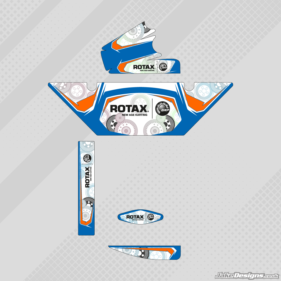 LH (Lewis Hamilton) EUROPEAN STYLE ROTAX RADIATOR STICKER KIT - KARTING ...