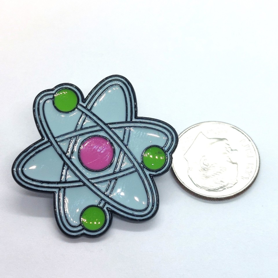 Atom Model Pin Lapel Enamel Collectible | eBay