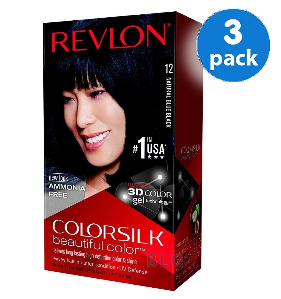 Black Blue Hair Color Chart