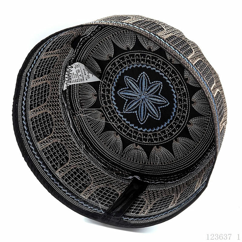 Men Skull Cap Muslim Islamic Prayer Hat Kufi Head Wear Ramadan Praying ...