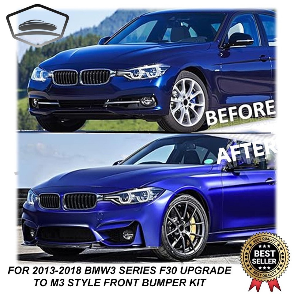 Fit 2013-2018 BMW 3 Series F30 F35 330I 320I Upgrade To M3 Style Bumper ...