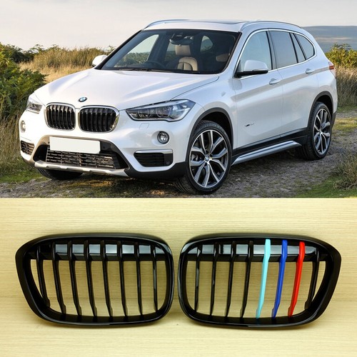 X-Series Fit BMW X1 F49 F48 2016-2018 M-Color Gloss Black Front Kidney ...