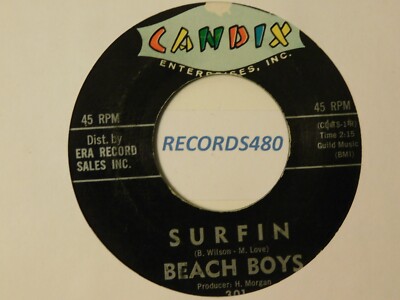 RARE! 45 Beach Boys "Surfin/Luau" Candix Records 301 | eBay