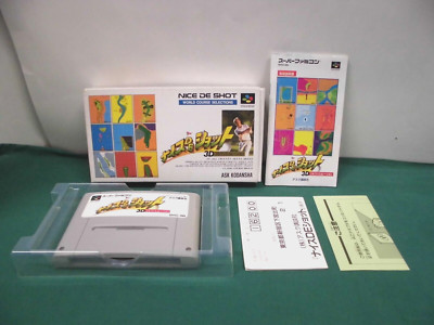SNES -- NICE DE SHOT -- Boxed. Can save. Super famicom. Japan game ...