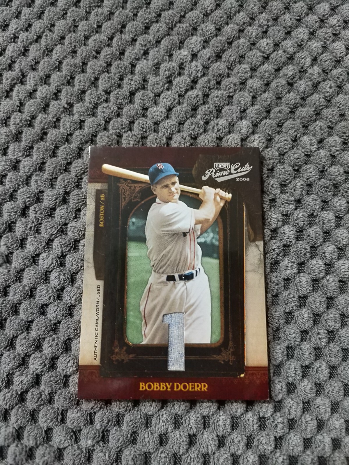 bobby doerr 2008 playoff prime cuts jersey red sox #9 (38/49) | eBay