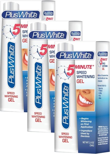 3 Pk_Plus White 5 Minute Premier Speed Whitening Gel Fast Gentle Enamel ...