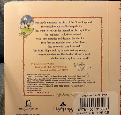 Greatest Shepherd of All : A Really Woolly Christmas Story by DaySpring ...