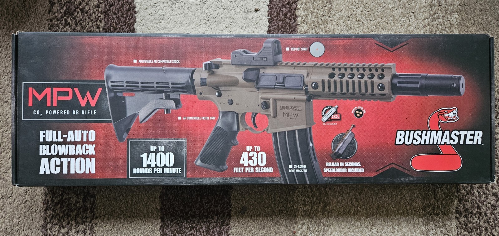 Crosman DSBRFDE Bushmaster MPW BB Gun Air Rifle for sale online | eBay