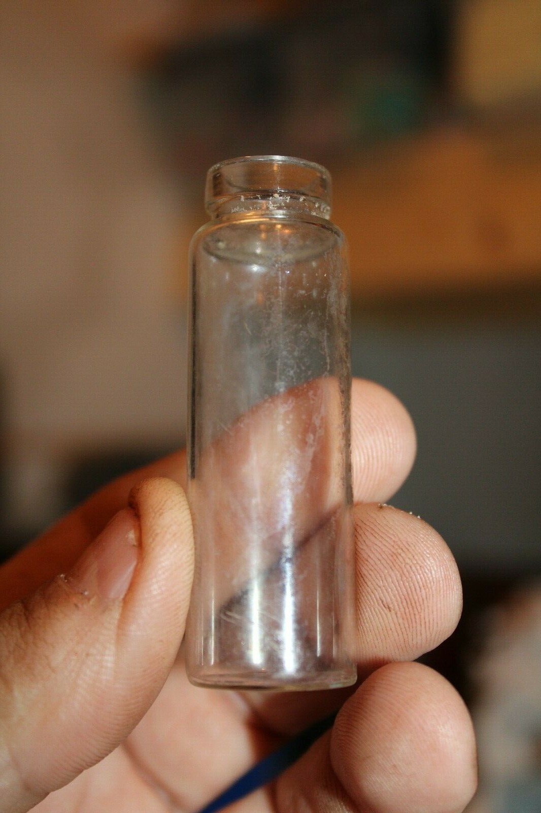 Antique 2 5/8'' Clear Opium/Narcotic Pill/Liquid Medicine Bottle, Item ...