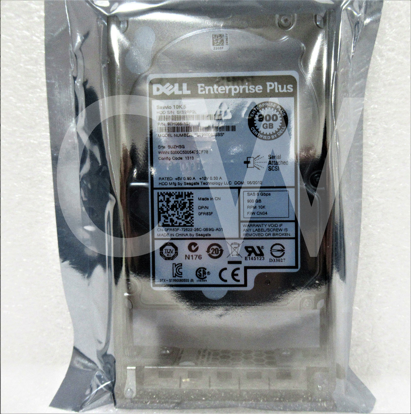 FR83F ST9900805SS Dell EQL 900GB 10000RPM 6Gbps 2.5" SAS SERVER HDD ...