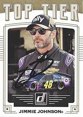 AUTOGRAPHED Jimmie Johnson 2020 Panini Donruss Racing TOP TIER (#48 ...