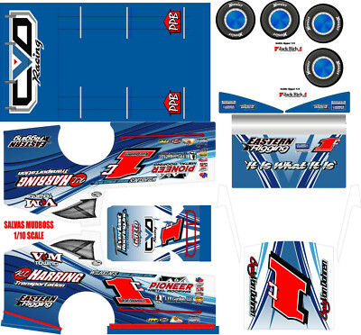 SALVAS MUDBOSS TRAXXAS SLASH CRAIG VONDORN 2019 WRAP KIT | eBay