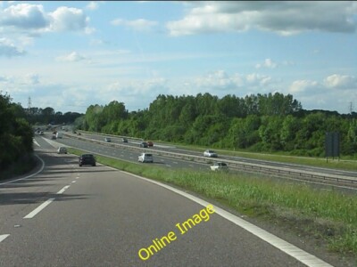 Photo 6x4 M40 motorway - northbound entry slip road, junction 8a ...