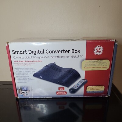 GE Smart Digital Converter Box 22729 with Remote Cable | Wi-Fi ...