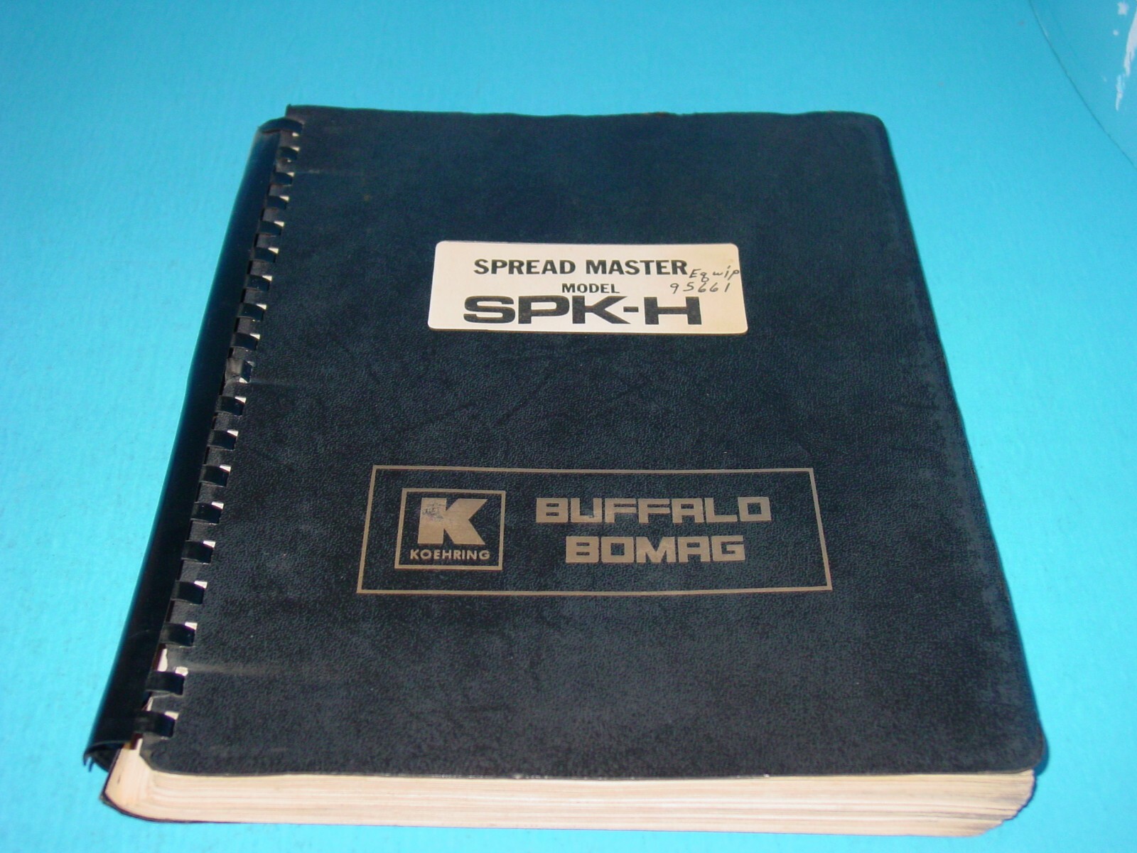 Koehring Buffalo Bomag Spread Master Model SPK-H | eBay