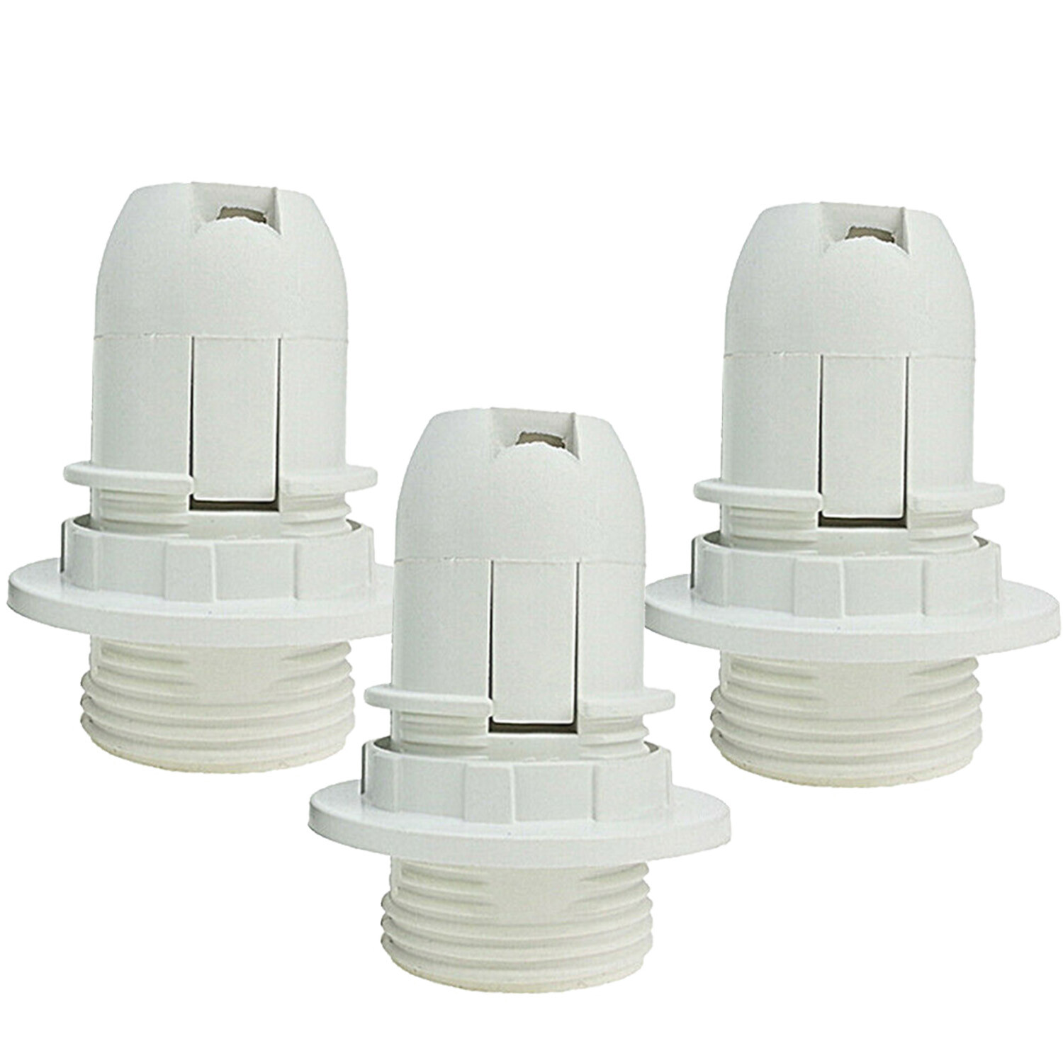 E14 Bulb Holder SES Edison Screw Lamp Base Socket Light White with ...