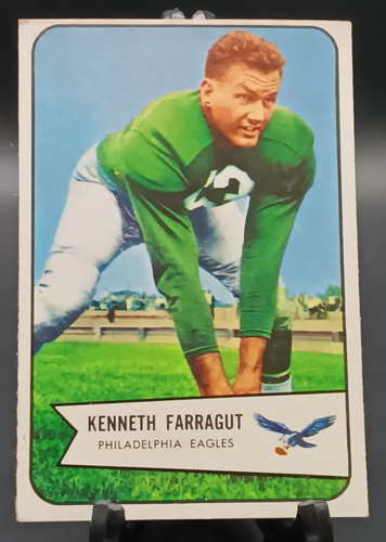 1954 Bowman # 87, Kenneth Farragut, Philadelphia Eagles, EX ...