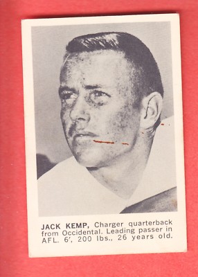 1961 GOLDEN TULIP FOOTBALL JACK KEMP ROOKIE CHARGERS | eBay