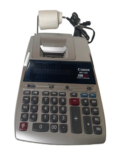 Canon MP11DX 12-Digits 2-Color Calendar Adding Machine Printing ...