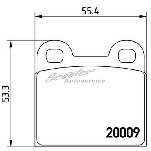 1x Brembo Bremsbelagsatz hinten u.a. für Alfa Romeo GTA 113 Montreal ...