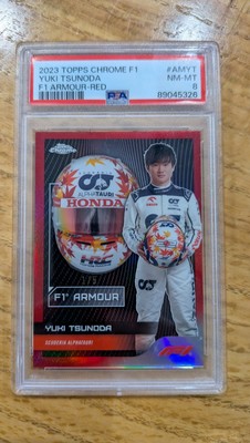 2023 Topps Chrome F1 Red Armour Yuki Tsunoda 1/5 PSA 8 | eBay