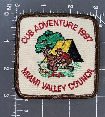 Cub Adventure Weekend Camp 1997 Patch BSA Boy Scouts Miami Valley ...
