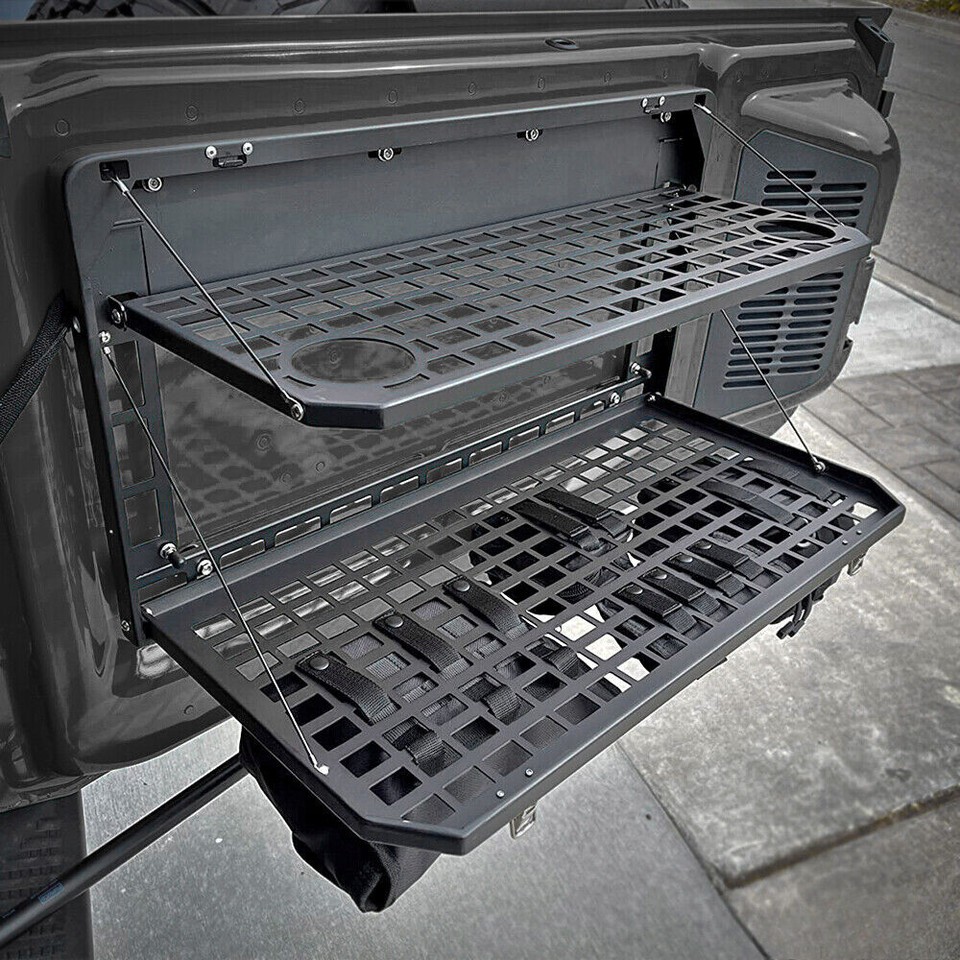 Rear Door Tailgate Table Tool Panel Cargo Dual Shelf for Ford Bronco ...