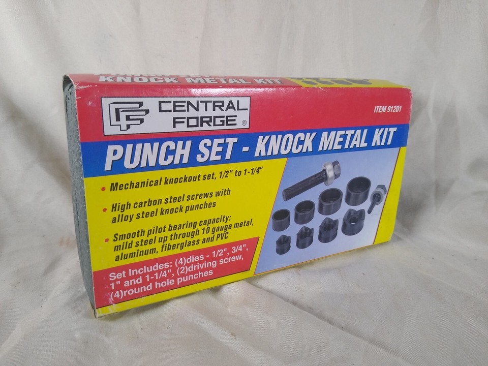 NEW Central Forge Harbor Freight Tools Punch Set-Knock Metal Kit Item ...