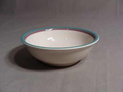 1 PFALTZGRAFF Fruit Bowl In The Juniper Pattern (Green & Mauve Bands ...