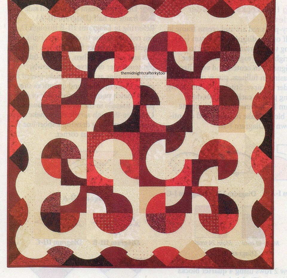 Ruby Reel Quilt Pattern Pieced CP | eBay