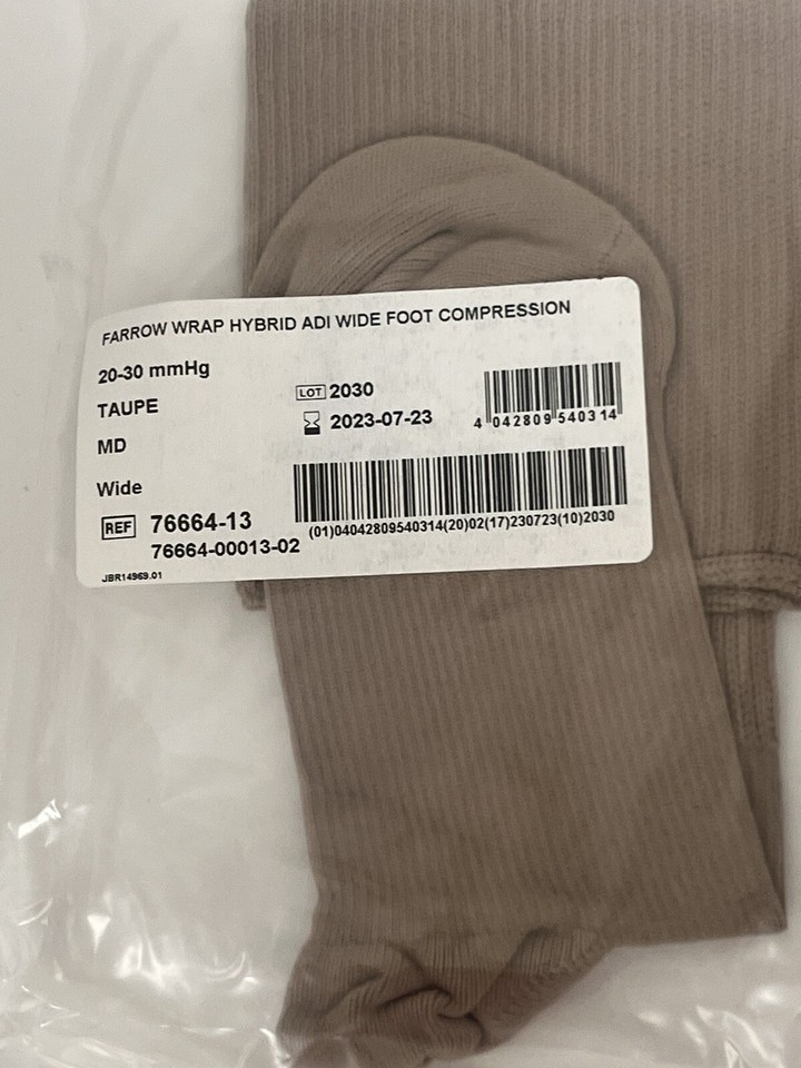JOBST Farrow Wrap Basic Leg-30-40 mmHG-Tan-Pick Sz & H-Adjustable, Easy ...