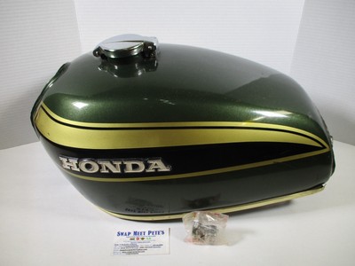 Honda CB450 K6 OEM Fuel Gas Tank Assy Tyrolean Green Metallic w/NOS ...