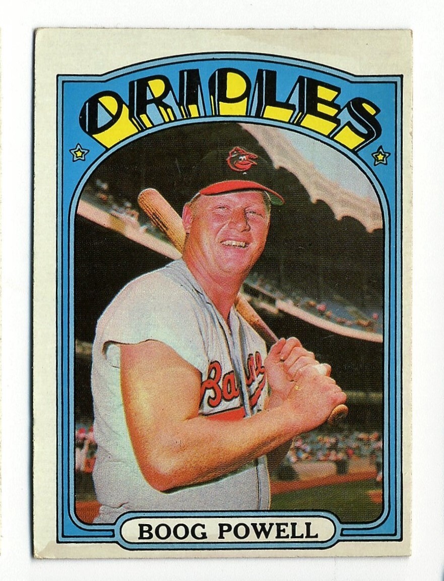 1972 TOPPS BALTIMORE ORIOLES BOOG POWELL #250 MID GRADE | eBay