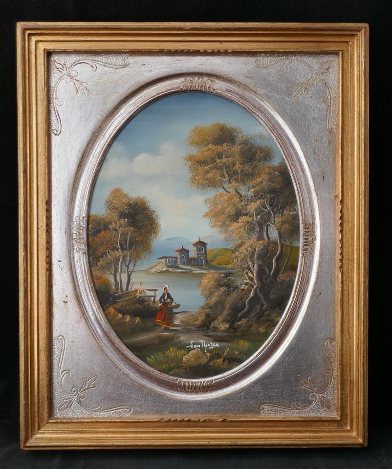 Vintage Set of 2 Original Oil Painting by Van Thoren in Gold Frame | eBay