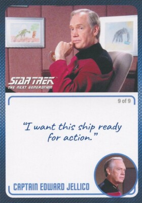 Star Trek TNG Archives & Inscriptions 37 Captain Edward Jellico ...