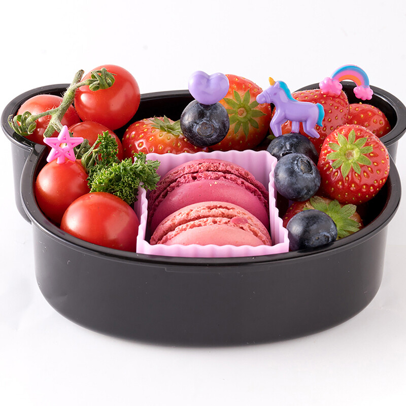 6pcs Mini Cartoon Food Fruit Fork Set For Kids Dessert Forks Decor ...