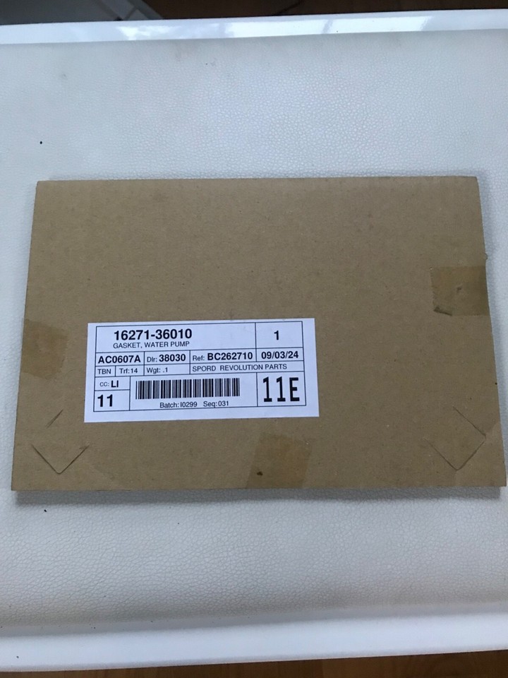16271-36010 Toyota OEM Water Pump Gasket fits Camry 2009 to 2017 | eBay