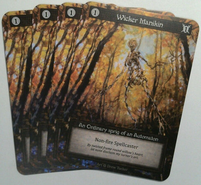 Sorcery TCG Alpha Kickstarter - Wicker Manikin x4 *Ordinary - Playset ...