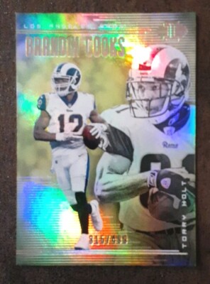 BRANDIN COOKS TORRY HOLT 2018 Panini Illusions #67 Gold /499 Rams. C2C ...