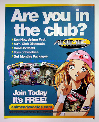 Anime ADVocates ADV Films 2007 Anime Club Trade Print Magazine Ad ...