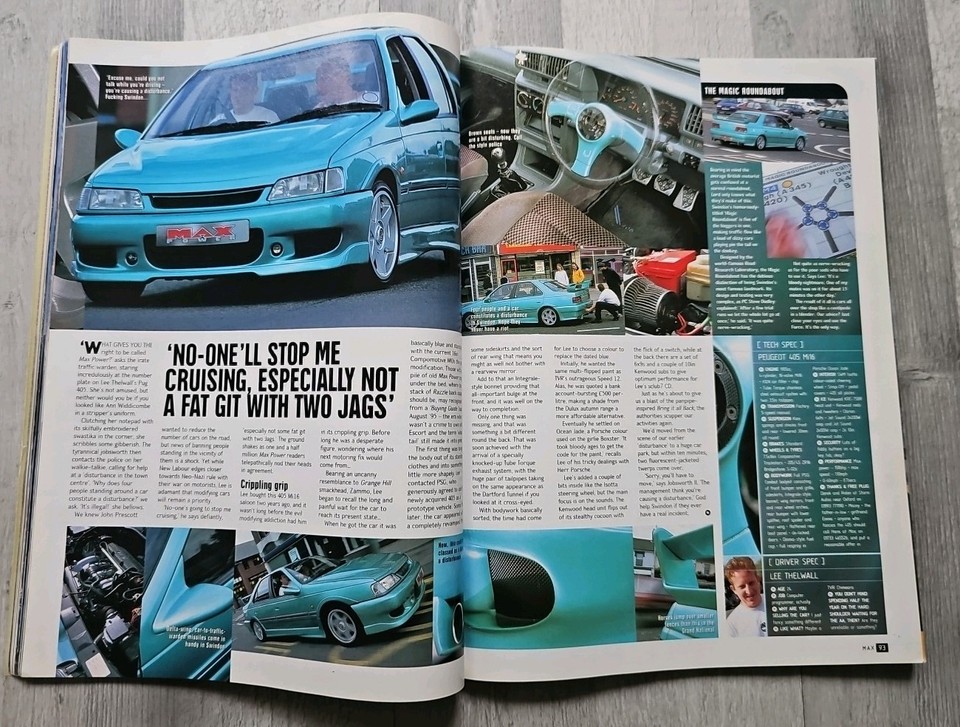 Max Power Magazine Dec 1999 Punto BTCC Civic Golf Saxo ICE Car Mod ...