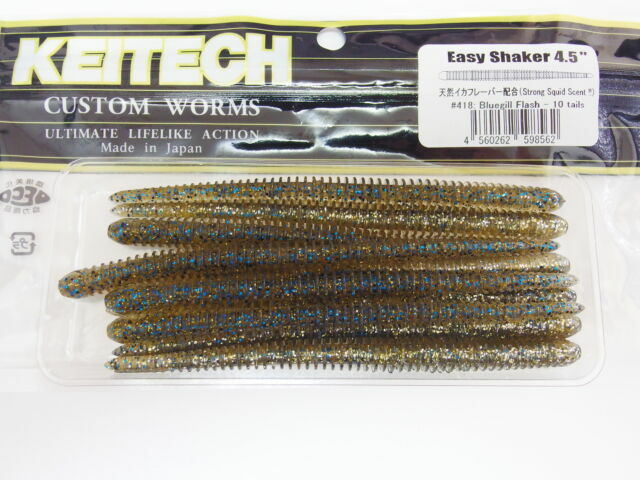 Keitech Easy Shaker 4.5inch Worm Color #418 Bluegill Flash for sale ...