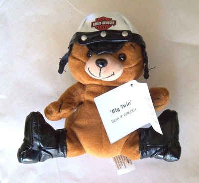 Harley-Davidson Motorcycle--- Plush Biker Bear "BIG TWIN"--- With Tags ...