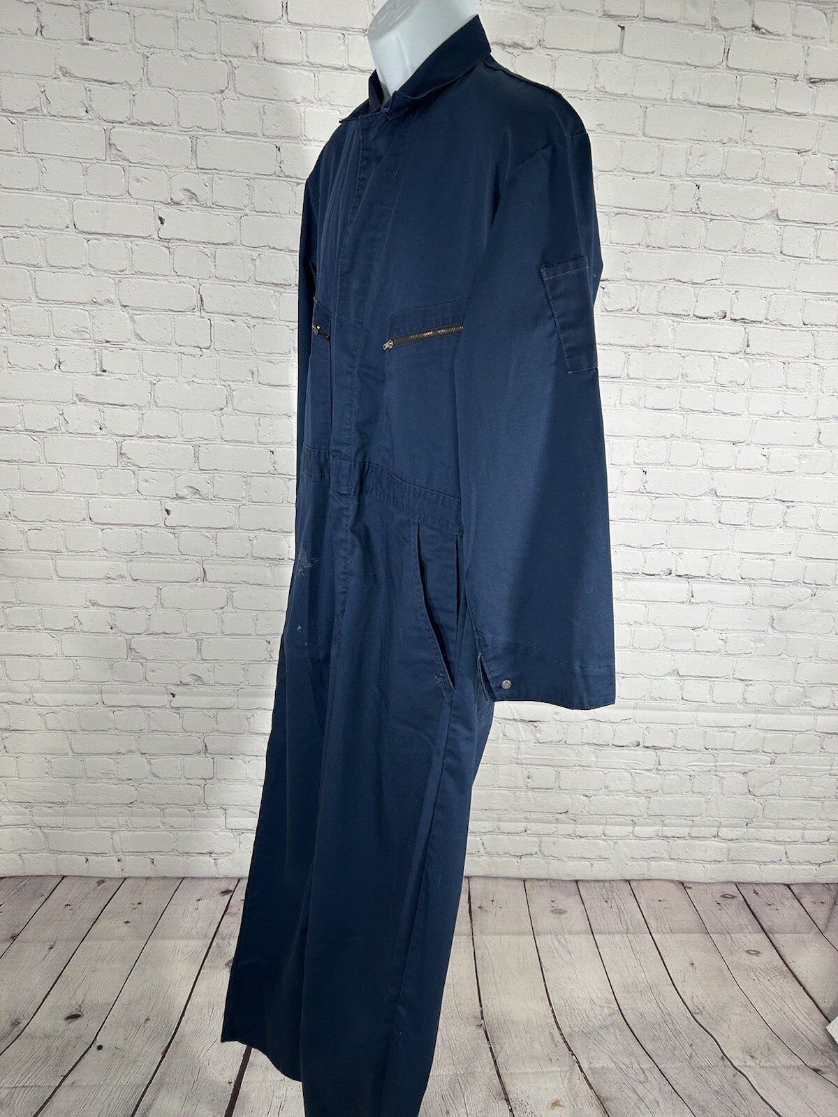 Vintage Sears Work Leisure Overalls Zipper Button Mec… - Gem