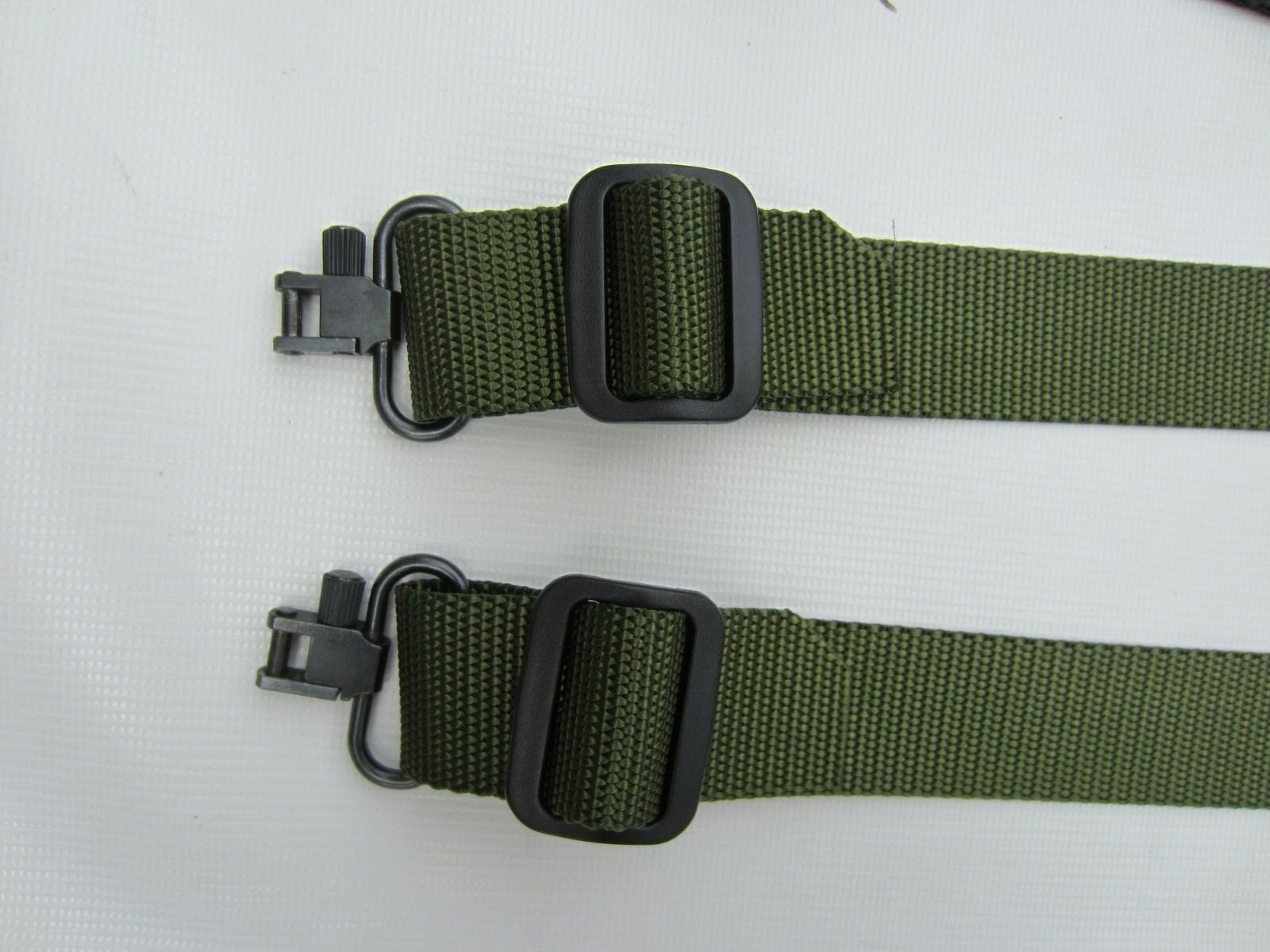 US MADE 1.25 1 1/4 in NYLON OD Green Black Tan Rifle Silent Sling Carry ...