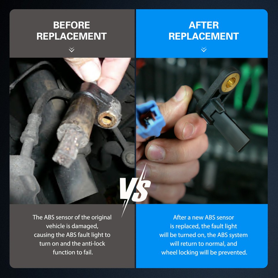 For 2004-2008 Ford F-150 2 pcs Rear Left & Right side ABS Wheel Speed ...