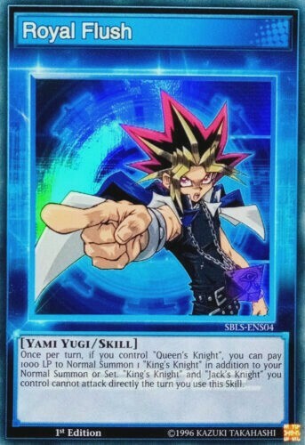 YUGIOH SPEED DUEL SBLS-ENS04 ROYAL FLUSH 1ST EDITION SUPER RARE HOLO | eBay