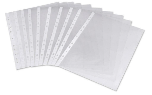 A4 Poly Pocket Wallets Heavy-weight glass clear 80-micron Acid Free ...